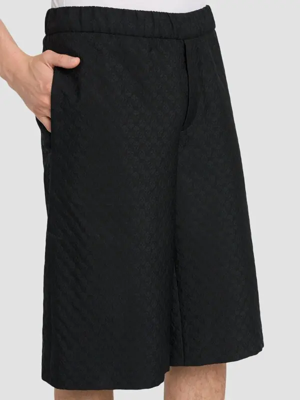 Alexander McQueen Skull Jacquard Shorts