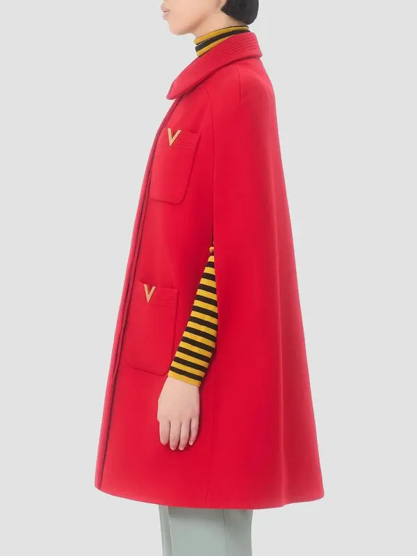 Valentino Garavani Drill Double Coat - Red