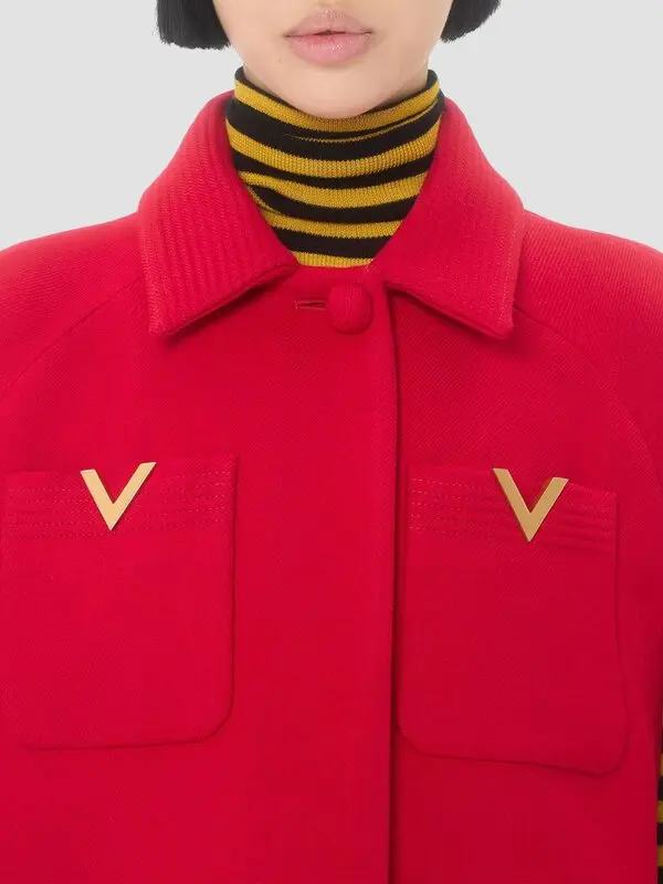 Valentino Garavani Drill Double Coat - Red