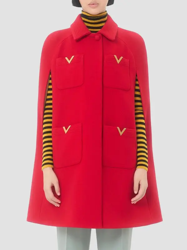 Valentino Garavani Drill Double Coat - Red