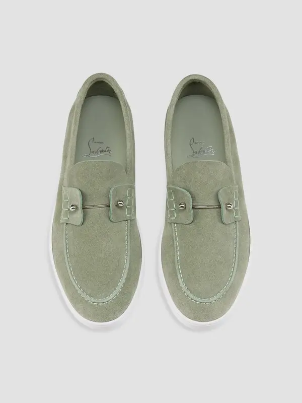 CHRISTIAN LOUBOUTIN Chambeliboat Leather Loafers - Haiiro