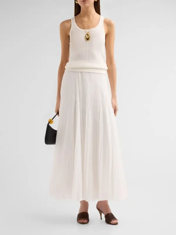 LISA YANG G Rib-knit Cotton-cashmere Tank