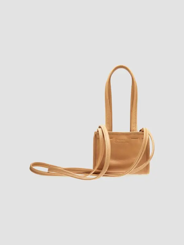 TELFAR Small Carry Logo Leather Bag