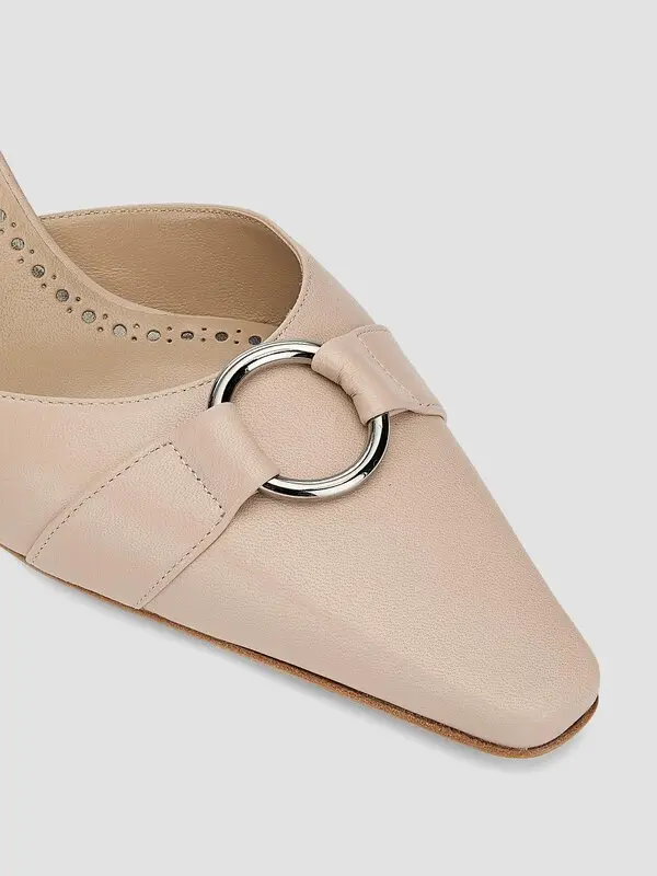 Manolo Blahnik Trixa 50mm Leather Pumps