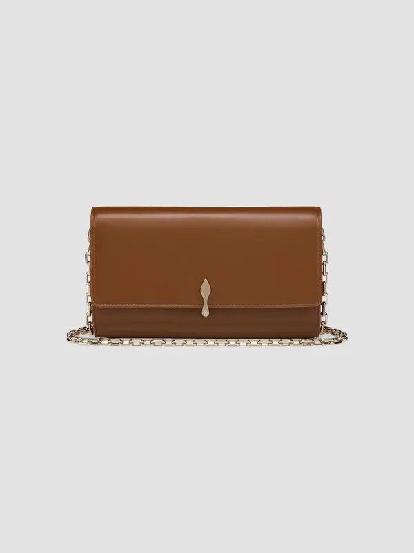 CHRISTIAN LOUBOUTIN Bettina Chain Wallet - Cuoio