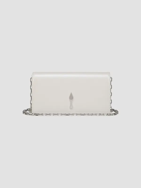 CHRISTIAN LOUBOUTIN Bettina Chain Wallet - White