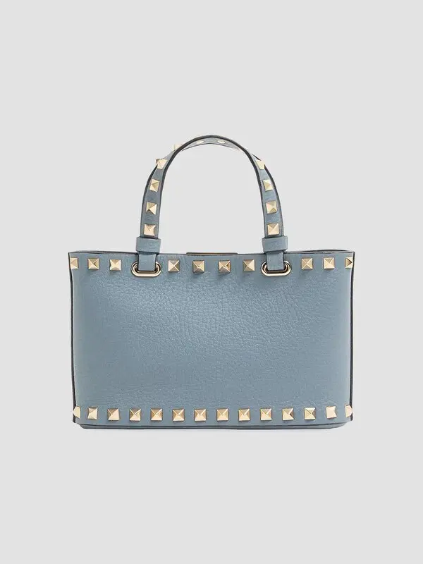 Valentino Garavani Rockstud Mini Shopping Bag In Grainy Calfskin