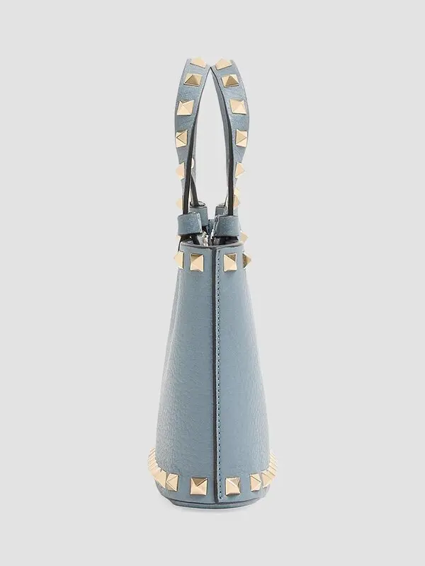 Valentino Garavani Rockstud Mini Shopping Bag In Grainy Calfskin