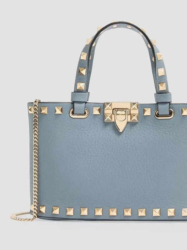 Valentino Garavani Rockstud Mini Shopping Bag In Grainy Calfskin