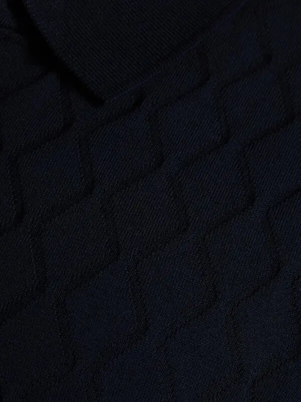 SAKS FIFTH AVENUE Geometric Cotton Polo Shirt
