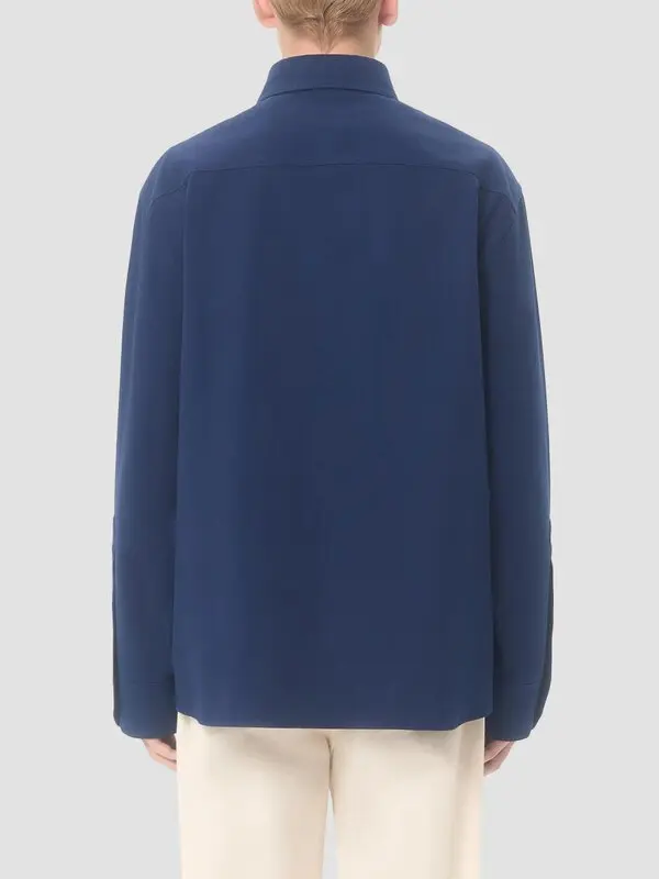 Valentino Garavani Gabardine Shirt Jacket With Vgold