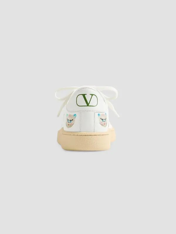 Valentino Garavani Royco Sneakers In Nappa Calfskin Leather - White