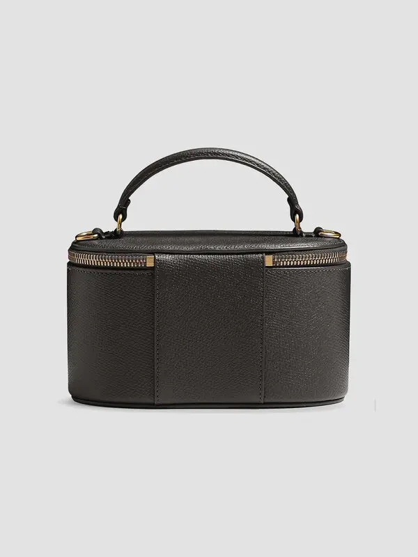 Valentino Garavani Vlogo Signature Mini Vanity Bag In Grainy Calfskin