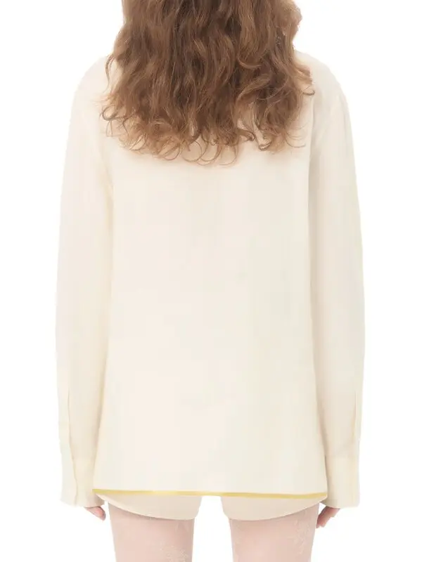 Valentino Garavani Embroidered Linen Shirt