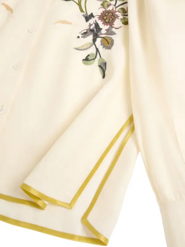 Valentino Garavani Embroidered Linen Shirt