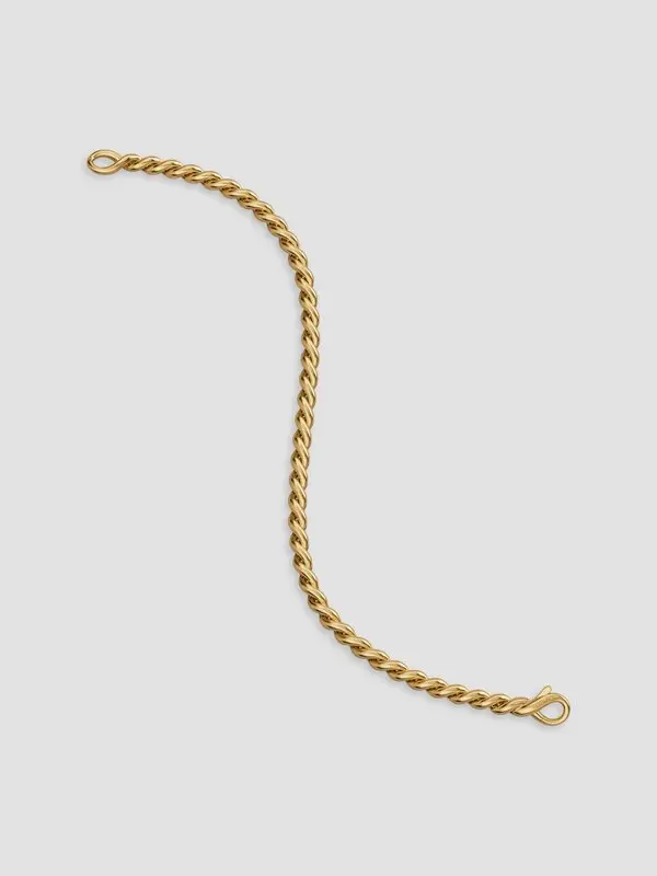 David Yurman Sculpted Cable Chain Bracelet In 18k Yellow 3.7mm