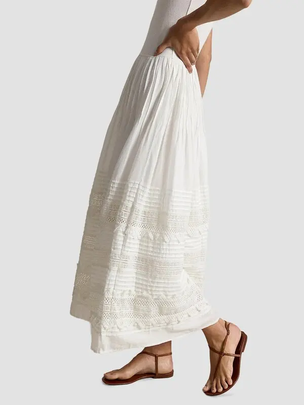Polo Ralph Lauren Lace-trim Tank Midi-dress