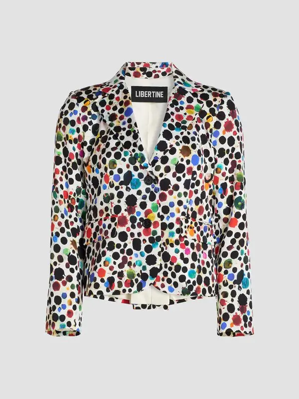 Libertine Orpheus Silk-blend Short Jacket - White Multi