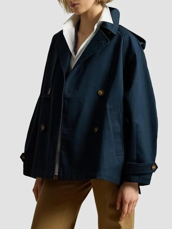 Polo Ralph Lauren Cotton Twill Balloon Trench Coat