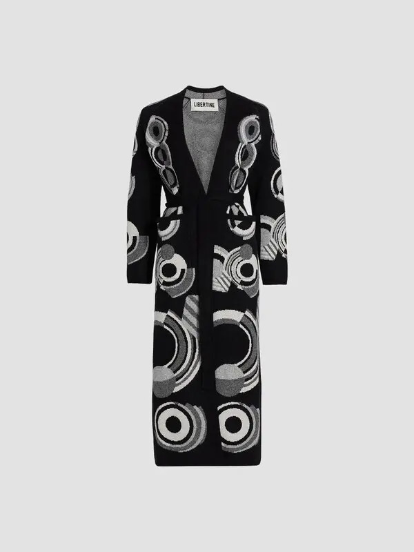 Libertine Sonia Longline Cashmere Belted Cardigan