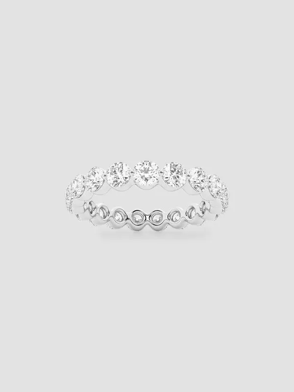 LAB GROWN DIAMONDS Platinum & Floating Round Lab-grown Diamond Eternity Band/2.00-4.00 Tcw