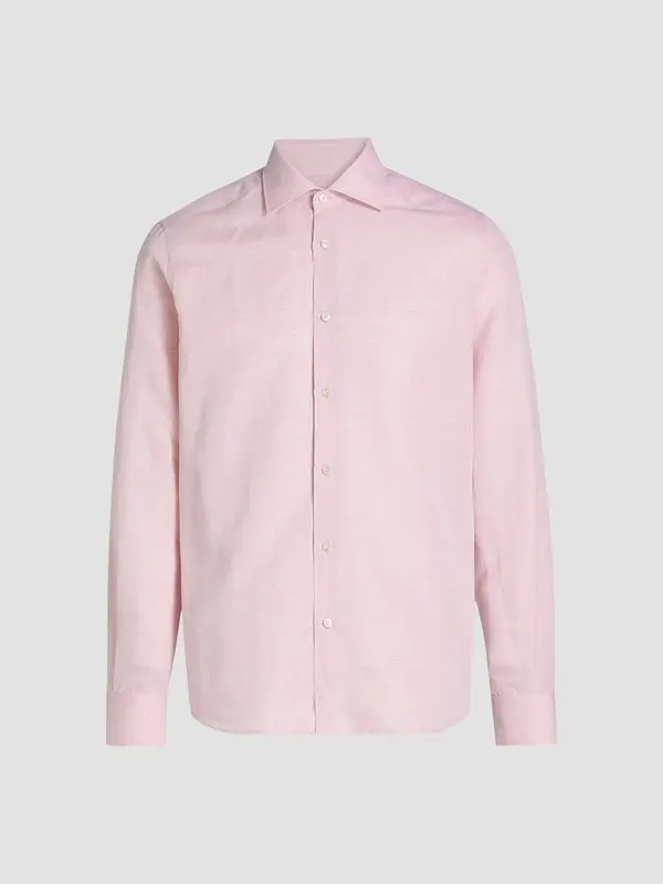 SAKS FIFTH AVENUE Collection Cotton-linen Shirt - Pink