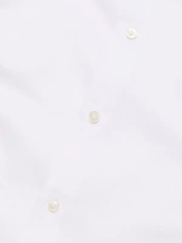 SAKS FIFTH AVENUE Collection Cotton-linen Shirt - White