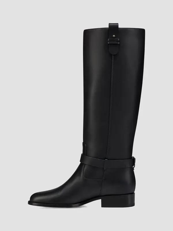 CHRISTIAN LOUBOUTIN Dianouchette Botta Leather Boots - Black