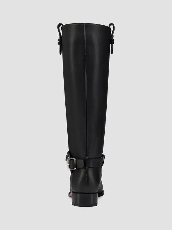 CHRISTIAN LOUBOUTIN Dianouchette Botta Leather Boots - Black