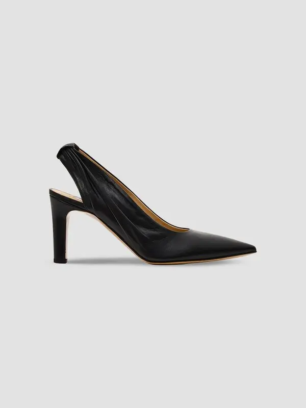 Gabriela Hearst Amari 75mm Leather Slingback Pumps - Black
