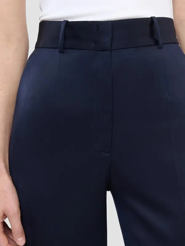 Another Tomorrow Wide Leg Suit Pants