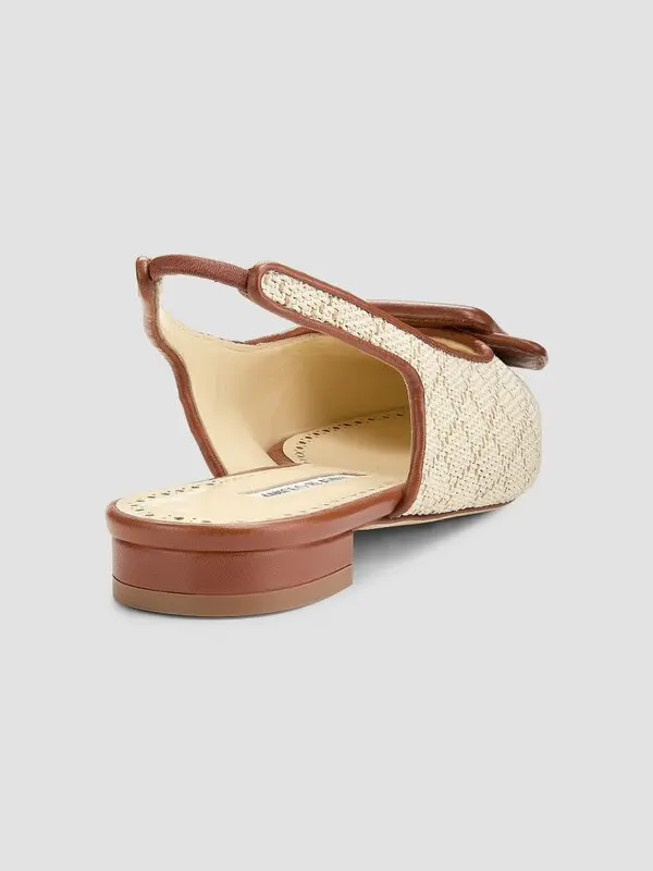 Manolo Blahnik Maylurabi Diamond-pattern Slingback Pumps