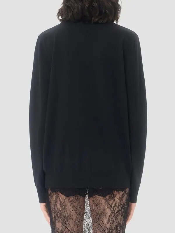Valentino Garavani Embroidered Wool Jumper - Black