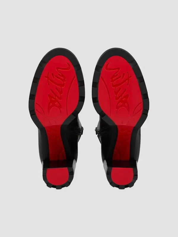 CHRISTIAN LOUBOUTIN Dianouchette 100mm Leather Lug Booties