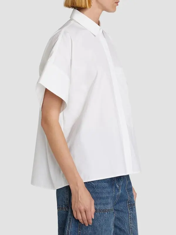 Co Boxy Tton Poplin Button-front Shirt