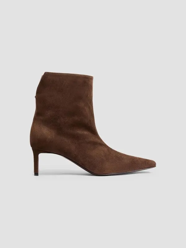Khaite Ona 55mm Suede Ankle Boots