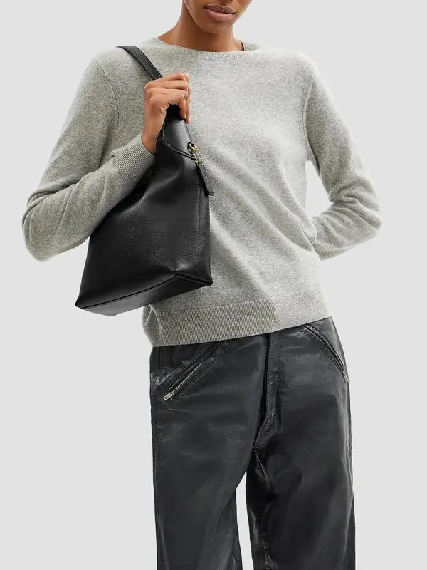 COACH Brooklyn 28 Leather Shoulder Bag - Black