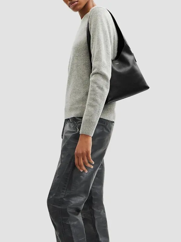 COACH Brooklyn 28 Leather Shoulder Bag - Black
