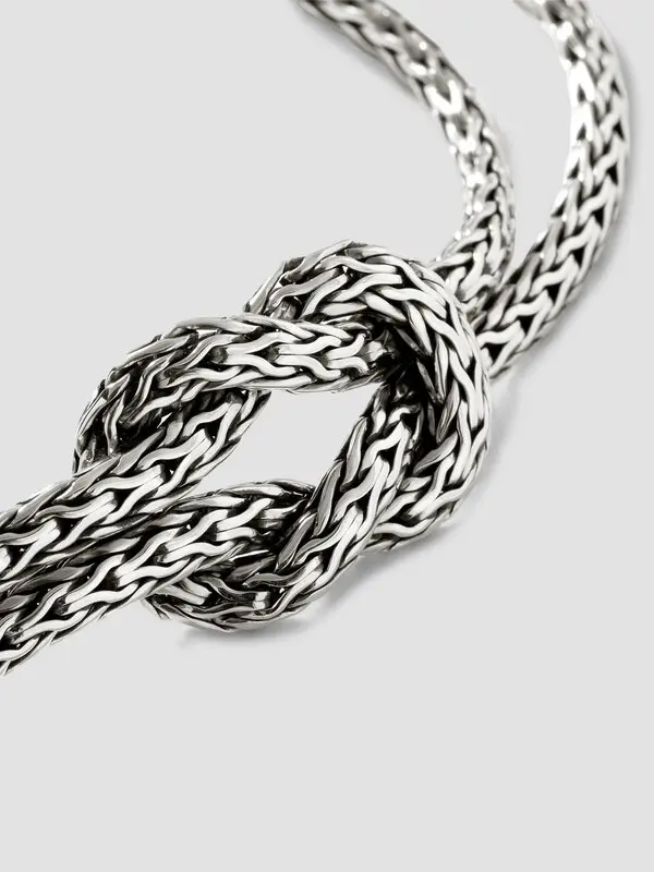John Hardy Love Knot Sterling Double-chain Bracelet/3.5