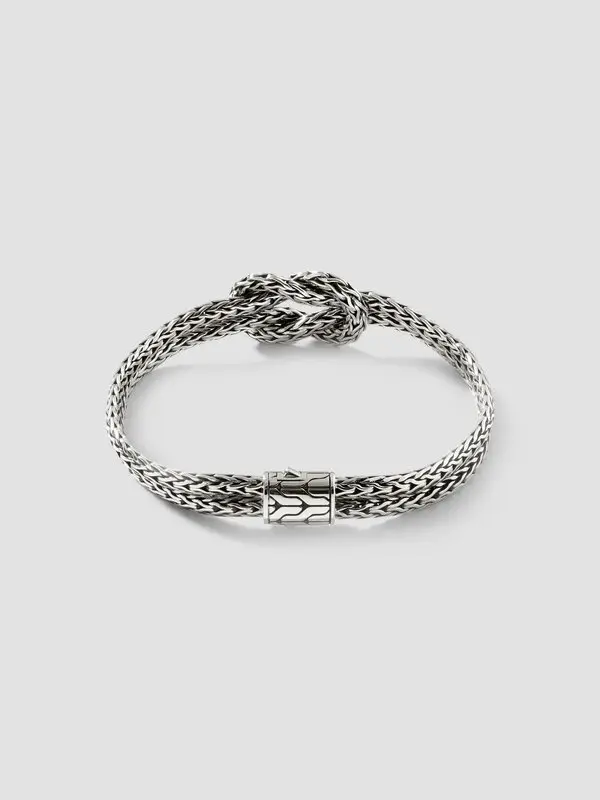 John Hardy Love Knot Sterling Double-chain Bracelet/3.5