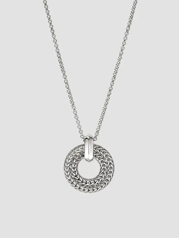 John Hardy Icon Sterling & 0.21 Tcw Diamond Pendant Necklace