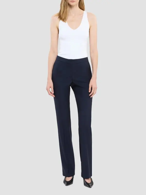 Another Tomorrow Classic Trousers - Navy