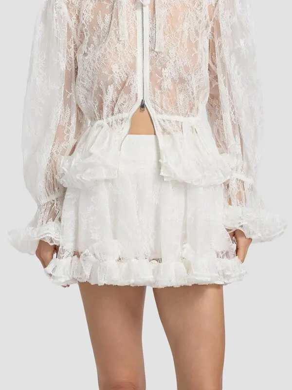 AKNVAS Kirsten Floral Lace Skort