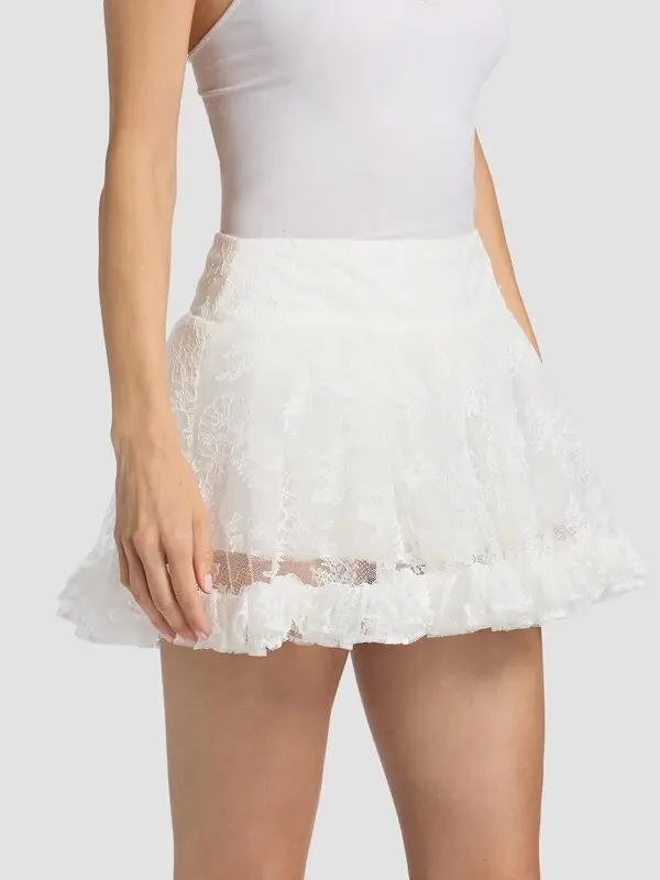 AKNVAS Kirsten Floral Lace Skort