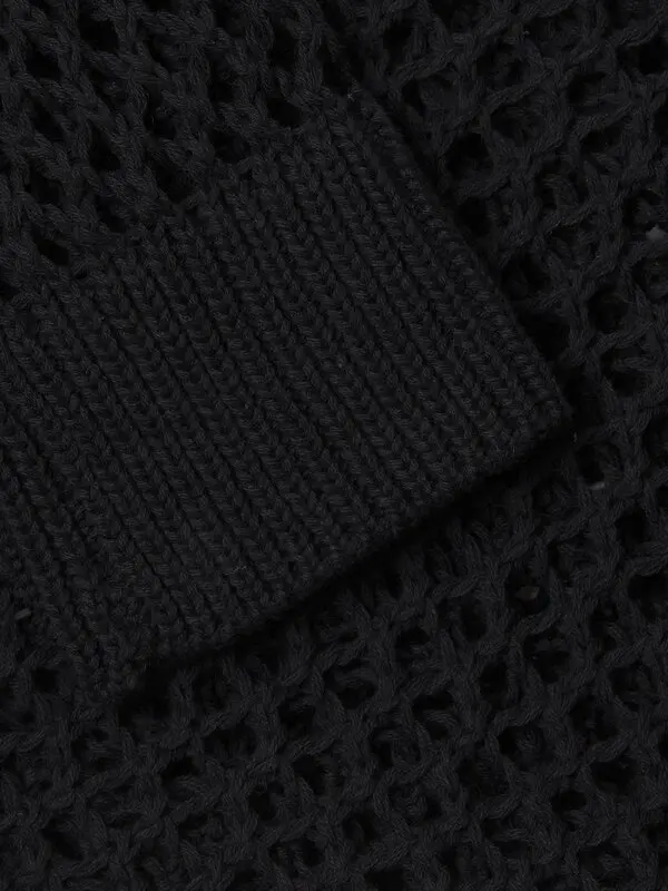 Beach Riot Hilary Cotton-blend Knit Sweater - Black