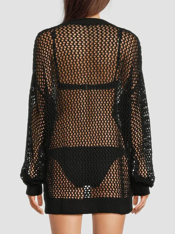 Beach Riot Hilary Cotton-blend Knit Sweater - Black