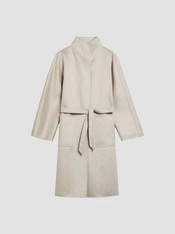 Max Mara Midi Cashmere Cardigan Coat - Sand
