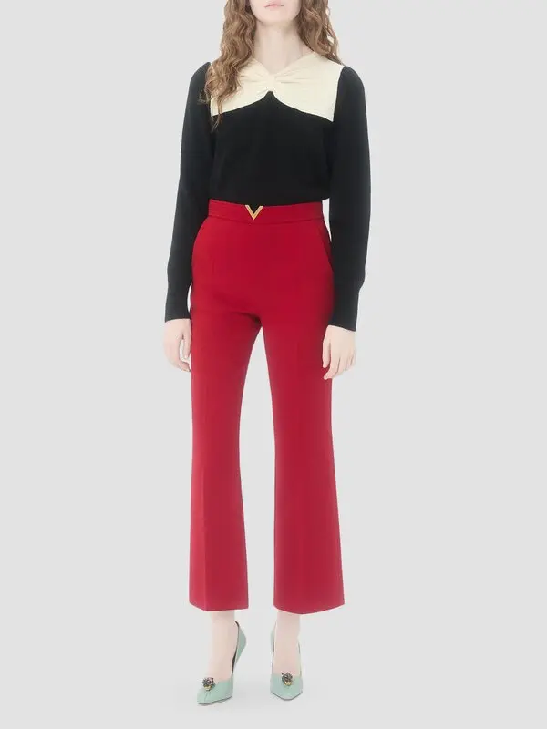 Valentino Garavani Wool Crepe Pants