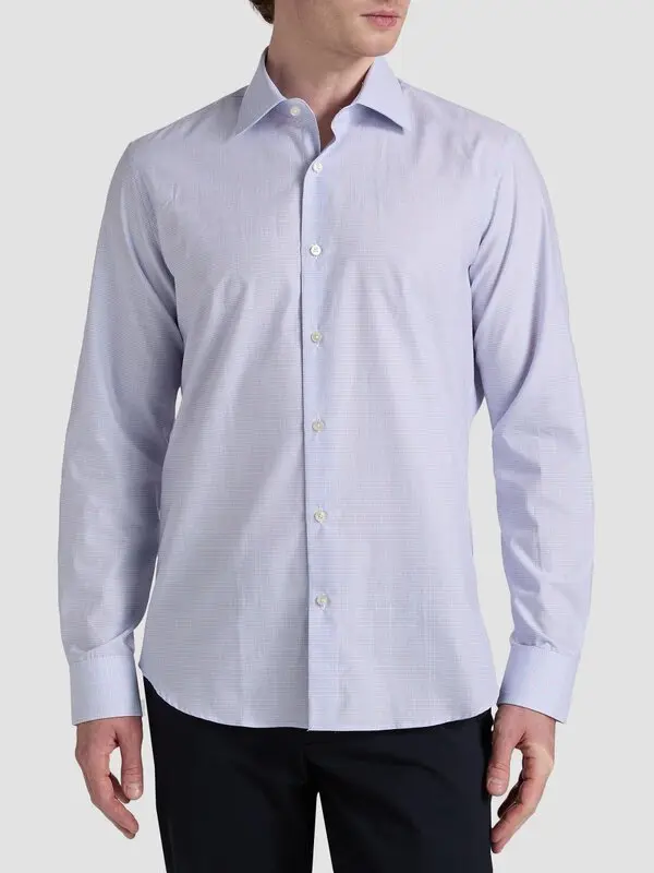SAKS FIFTH AVENUE Collection Plaid Cotton Dress Shirt