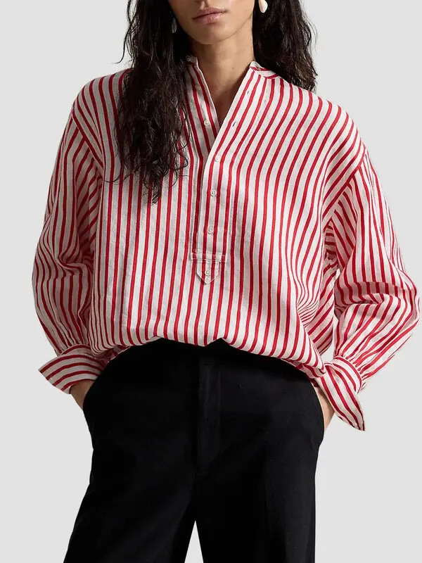 Polo Ralph Lauren Striped Linen-cotton Shirt